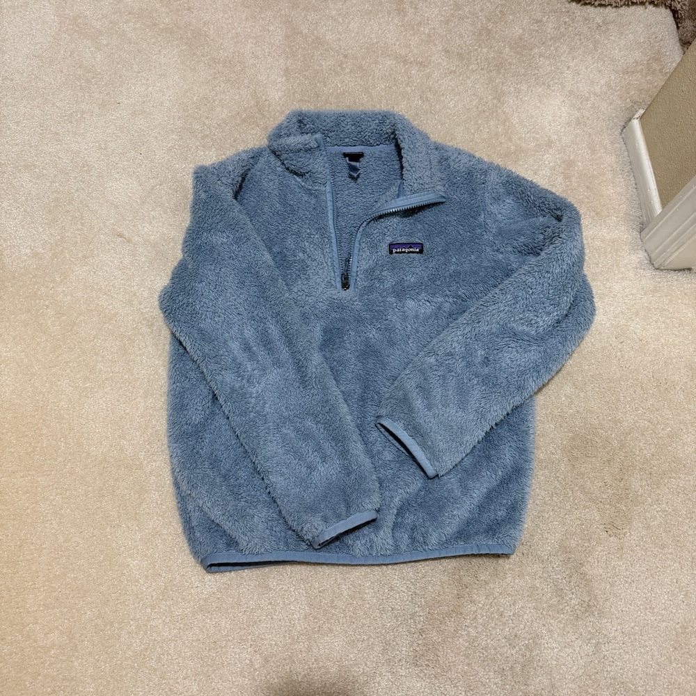 Patagonia Light Blue Fleece Jacket - Gem